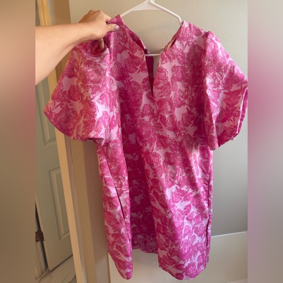 entro | Dresses | Entro Pink Floral Midi Dress | Poshmark